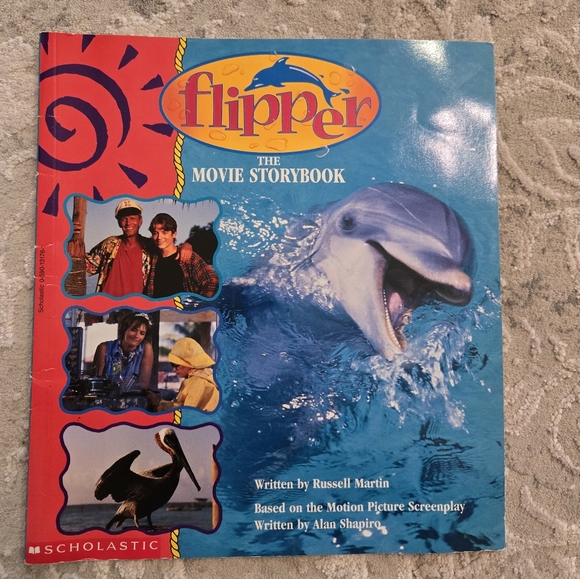 Vintage | Toys | Vintage 996 Scholastic Flipper The Movie Book | Poshmark